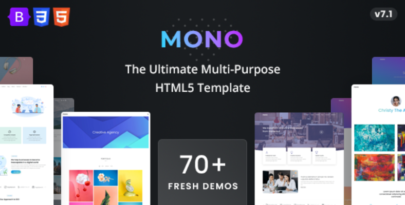 Mono – Multi-Purpose HTML5 Template - vspixel.com